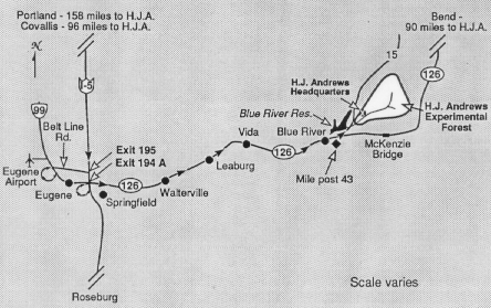 Directions to the H J Andrews Experimental Forest